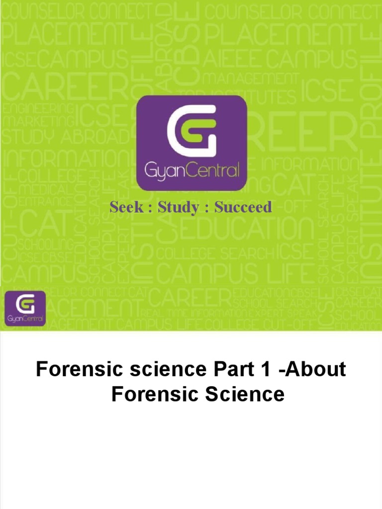 Forsenic Part 1 | PDF | Forensic Science | Academic Degree
