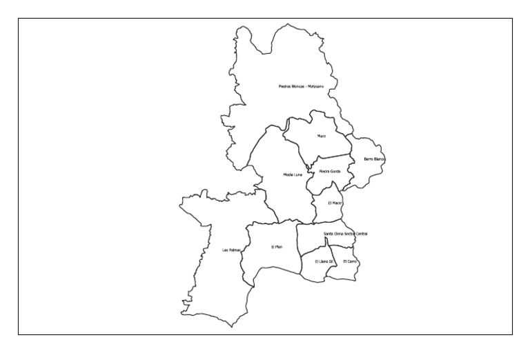 Mapa Por Veredas Santa Elena | PDF