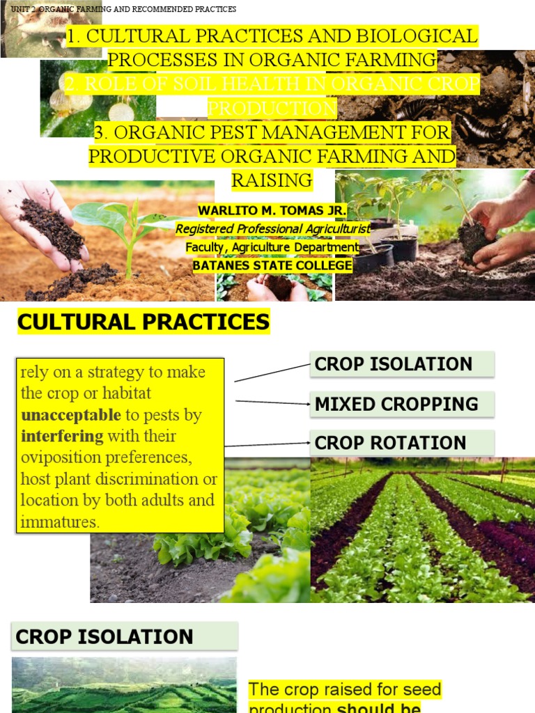Organic Farming and Its Recommended Practices | PDF