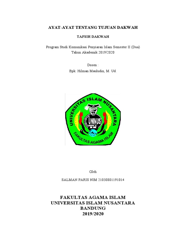 Makalah Tafsir Dakwah | PDF