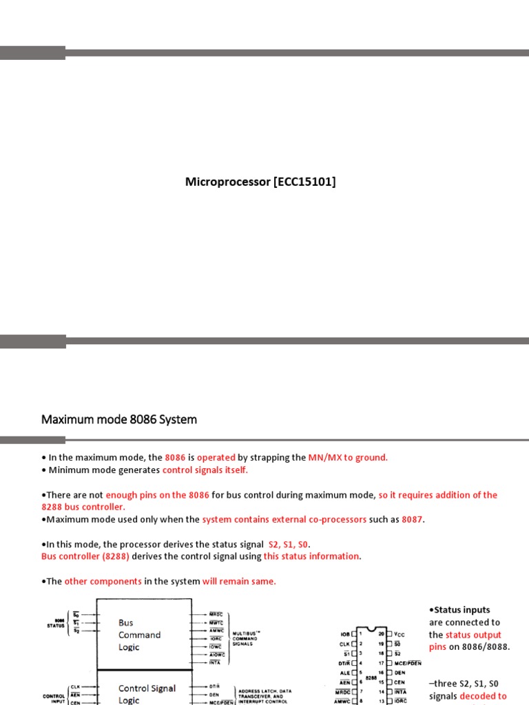 Microprocessor (ECC15101) | PDF | Input/Output | Manufactured Goods