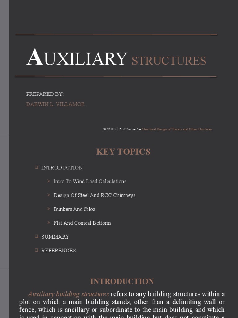 Auxiliary Structures | PDF | Economic Sectors | Civil Engineering