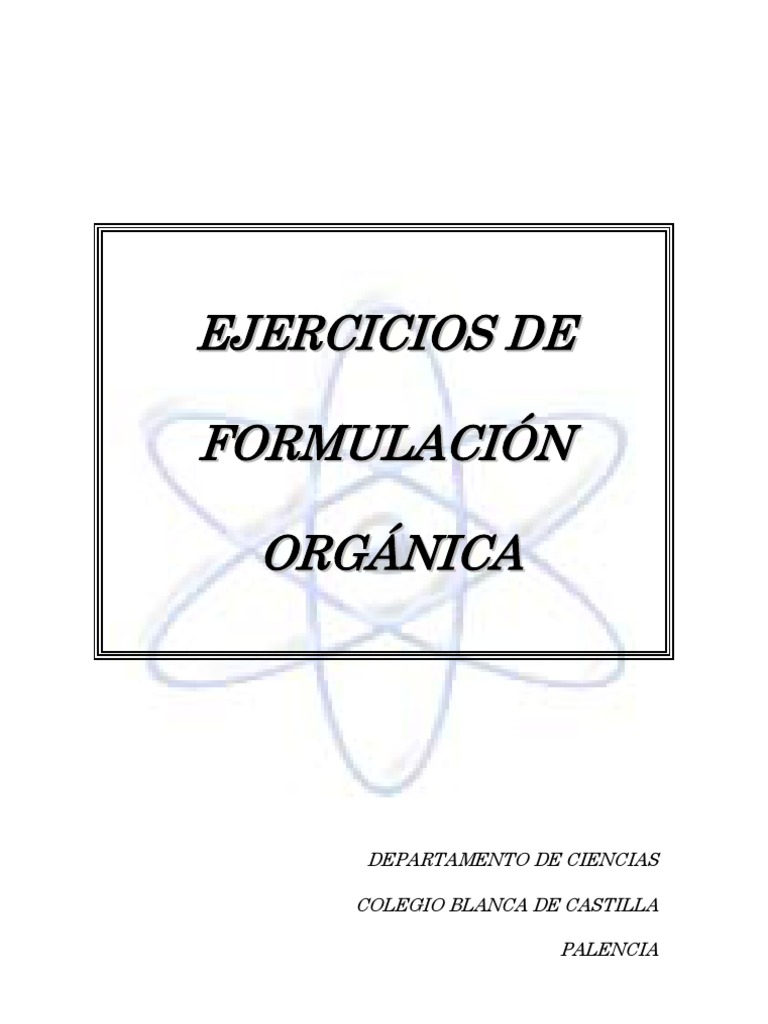 Formulación Orgánica | PDF | Química | Notação