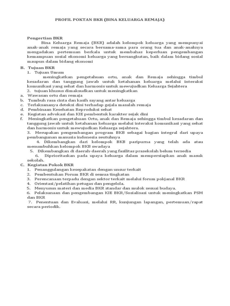 Profil Poktan BKR | PDF
