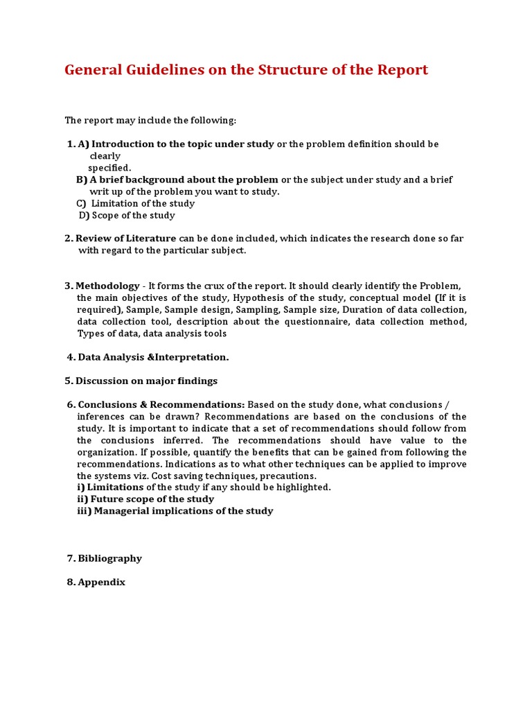 Research Project Format | PDF