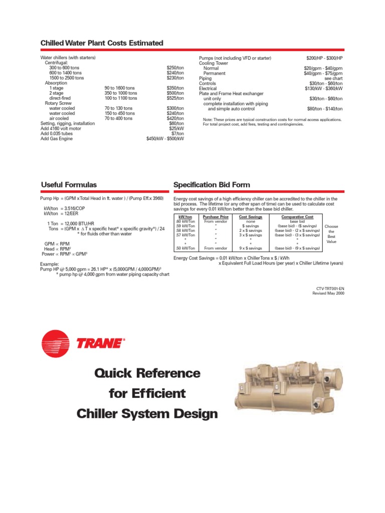 Quick Chilled Water Estimation | PDF | Machines | Electromechanical ...