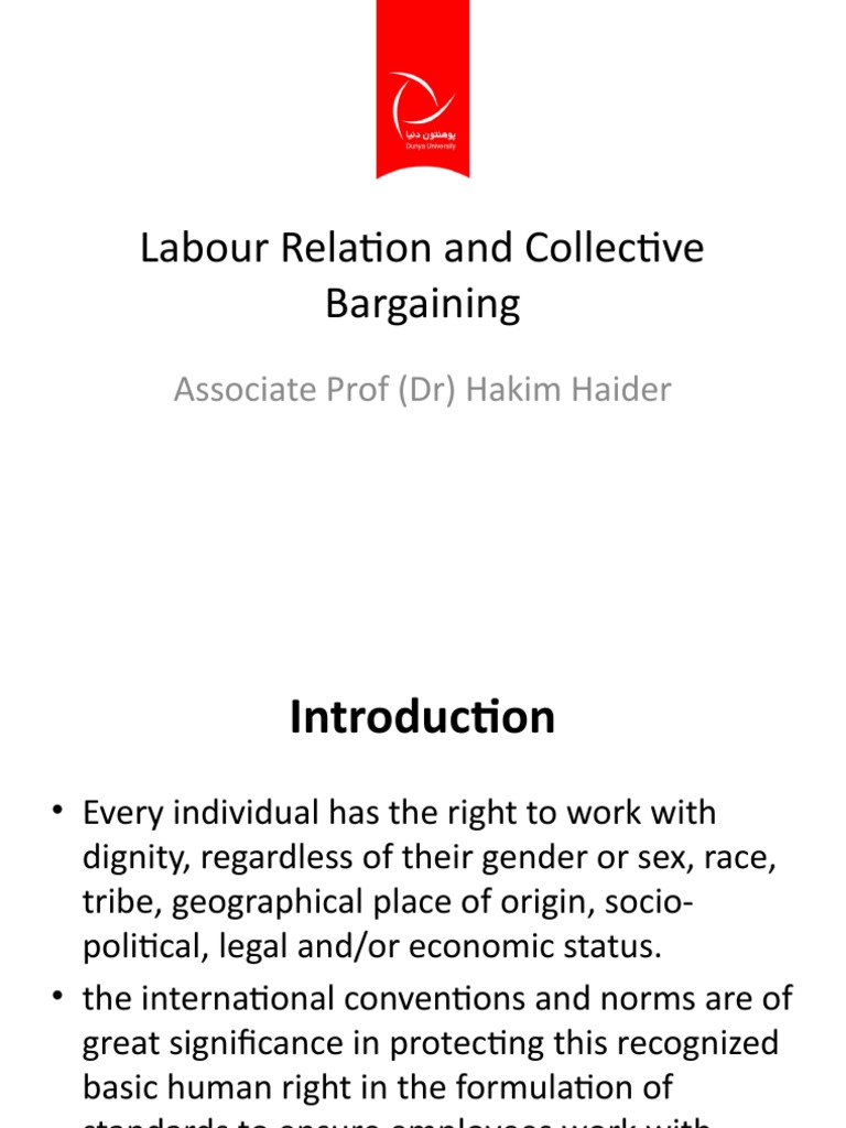 Labour Relation and Collective Bargaining - MBA - 2022 | PDF | Law