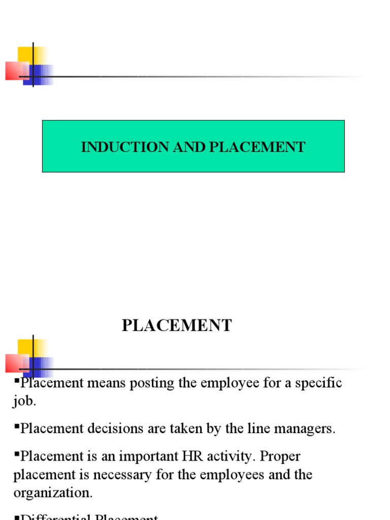 Induction and Placement | PDF | Layoff | Employment