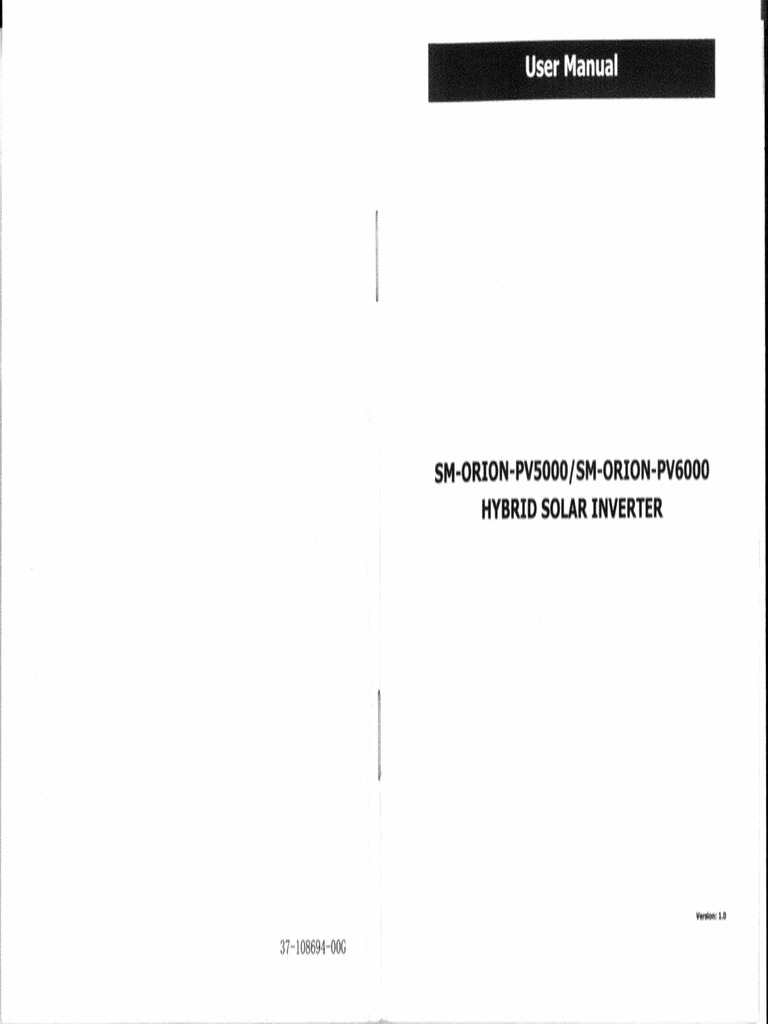 Solarmax PV6000 5.6kw Inverter User Manual | PDF