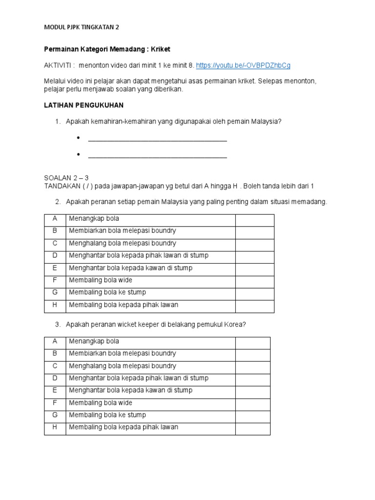 Modul PJPK Tingkatan 2 | PDF