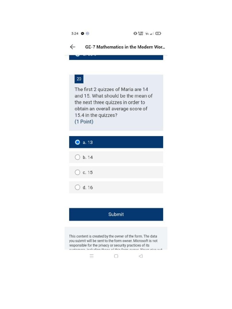 Math Post Test | PDF
