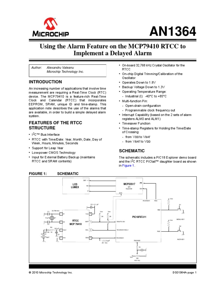 RTC MCP79410 | PDF | Computer Architecture | Computing