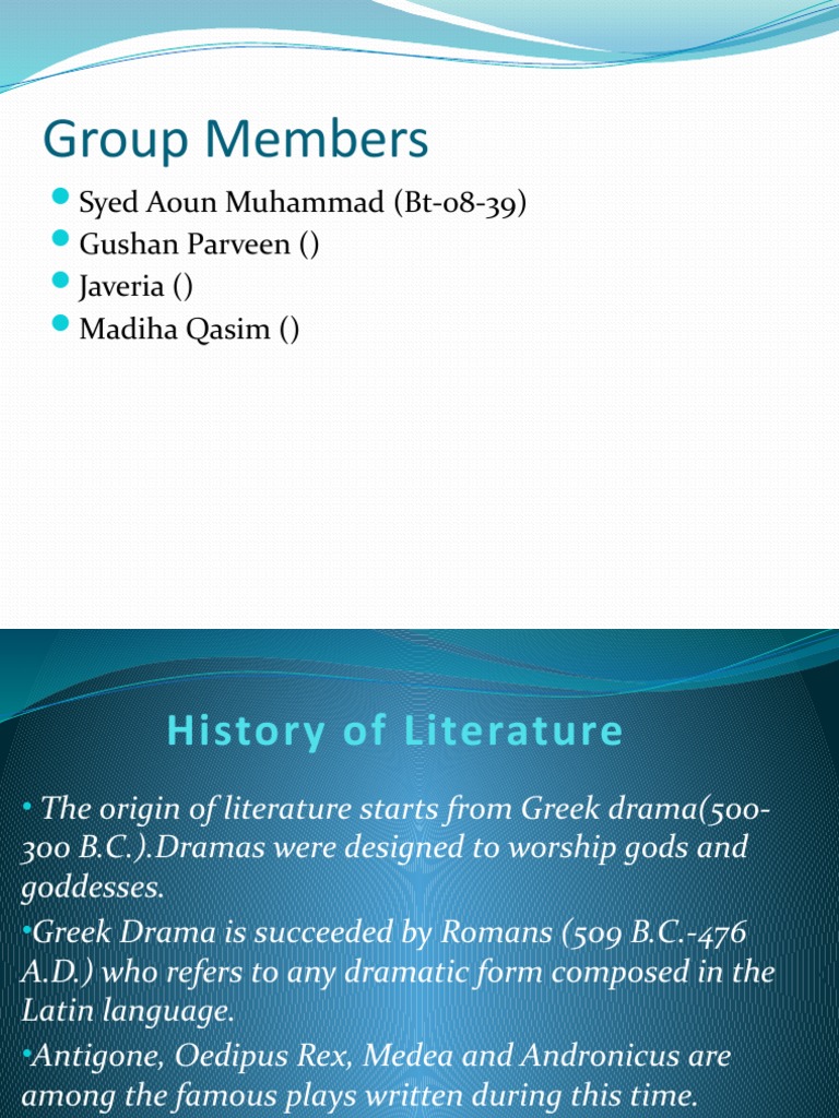 English Literature Overview | PDF | English Literature | William ...