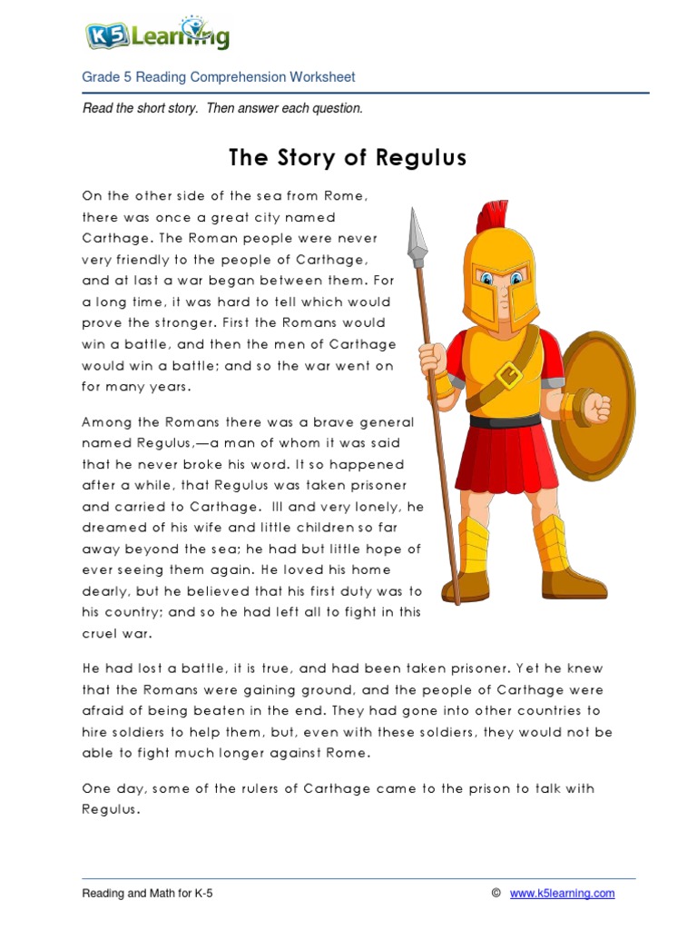 Grade 5 Story Story of Regulus | PDF