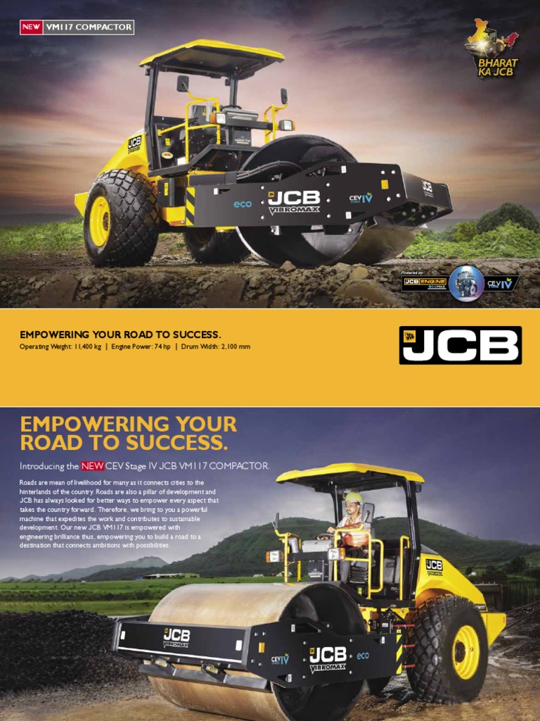 JCB Compactor Vm117 Brochure | PDF | Engines | Brake