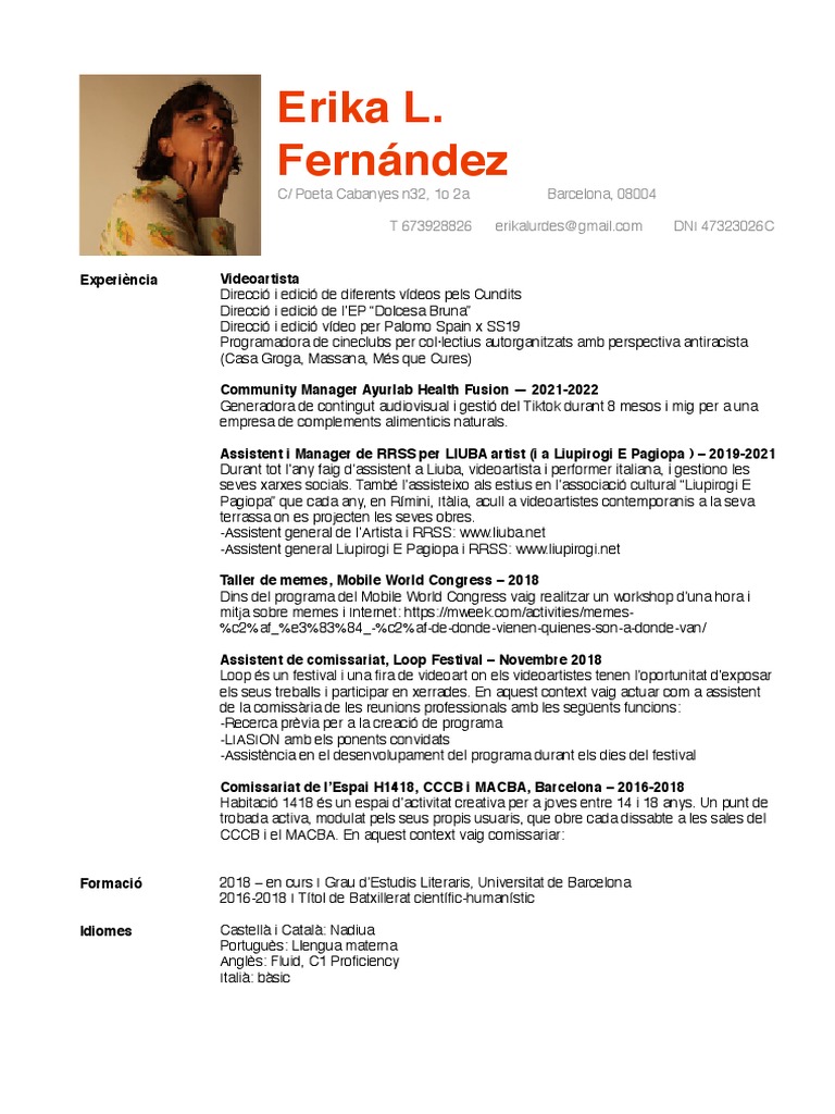 CV Erika | PDF