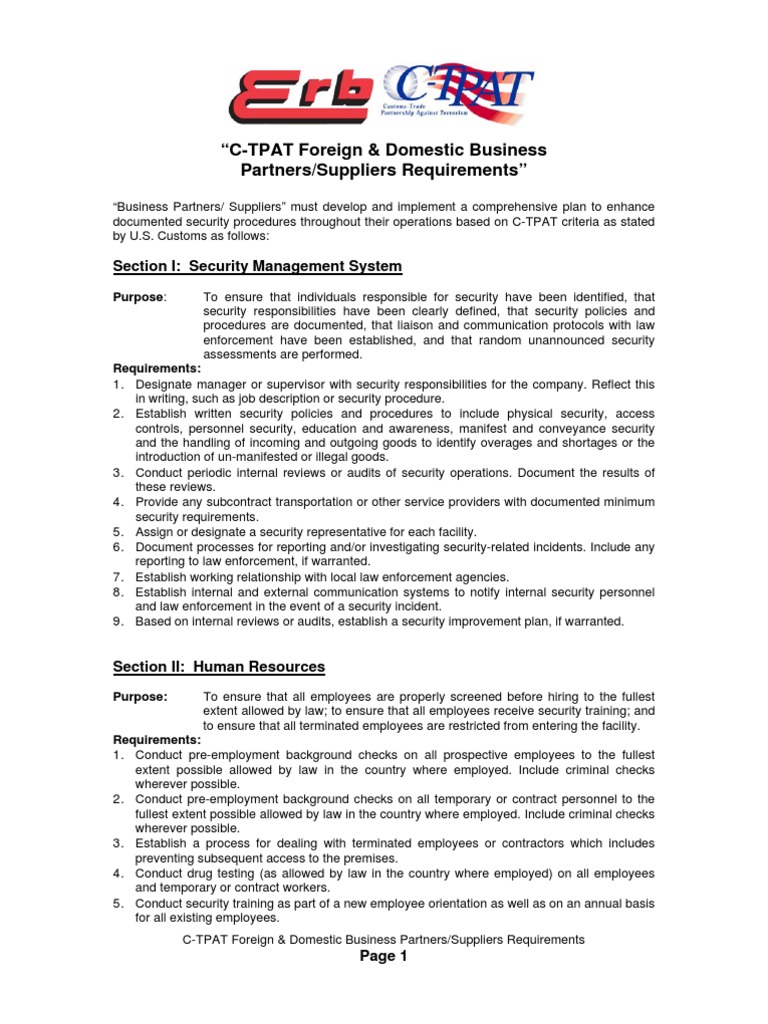 C Tpat | PDF | Physical Security | Access Control