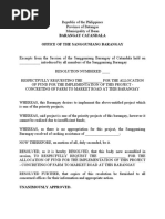 Barangay Certification-Interposing No Objection | PDF