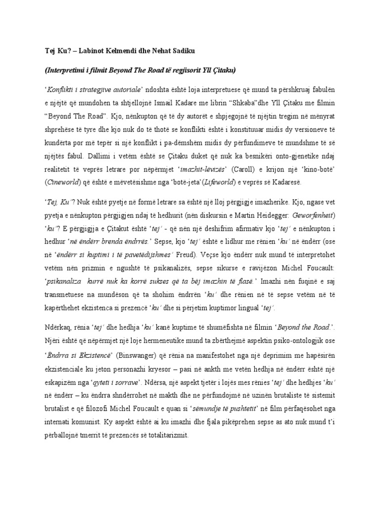 Tej Ku Labinot Kelmendi Dhe Nehat Sadiku | PDF