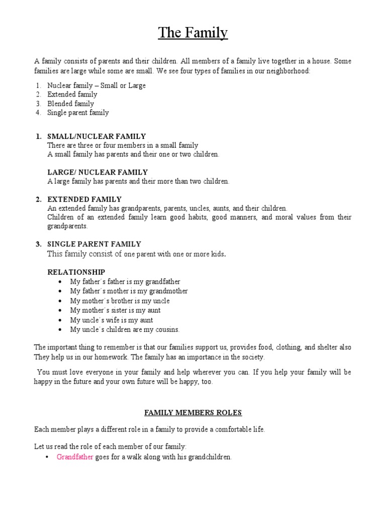 The Family Lesson Plan | PDF