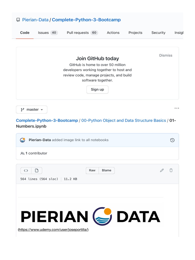 Complete Python 3 Bootcamp/01 Numbers - Ipynb at Master Pierian Data/Complet | PDF