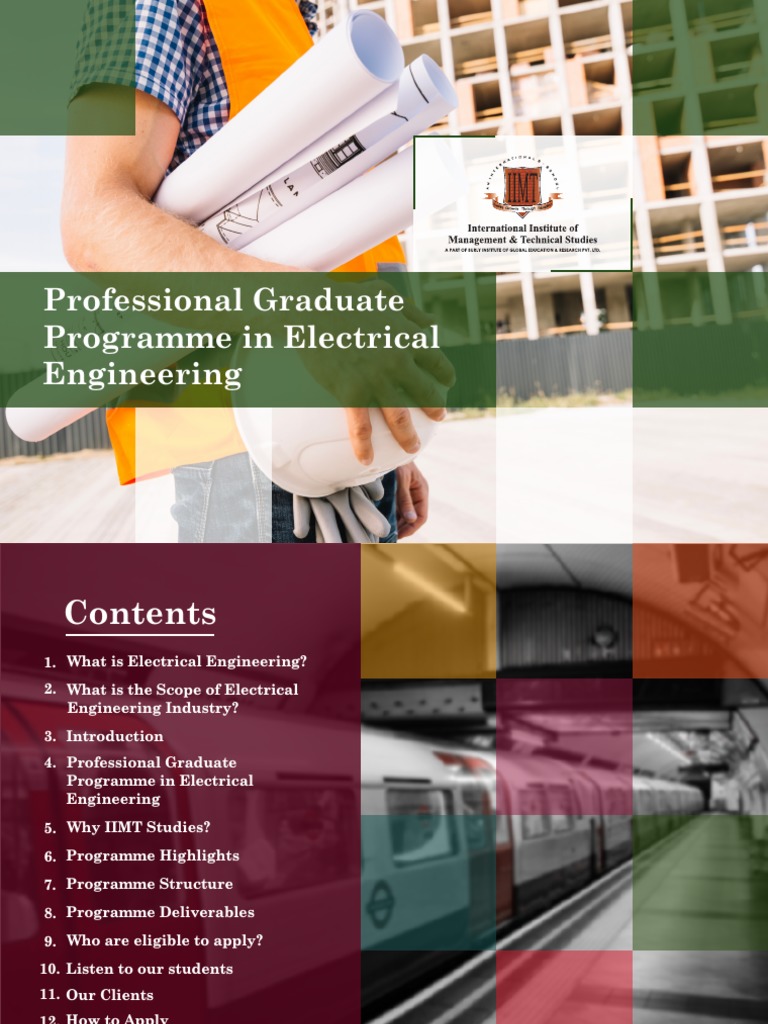 Professional Graduate Programme in Electrical Engineering | PDF ...