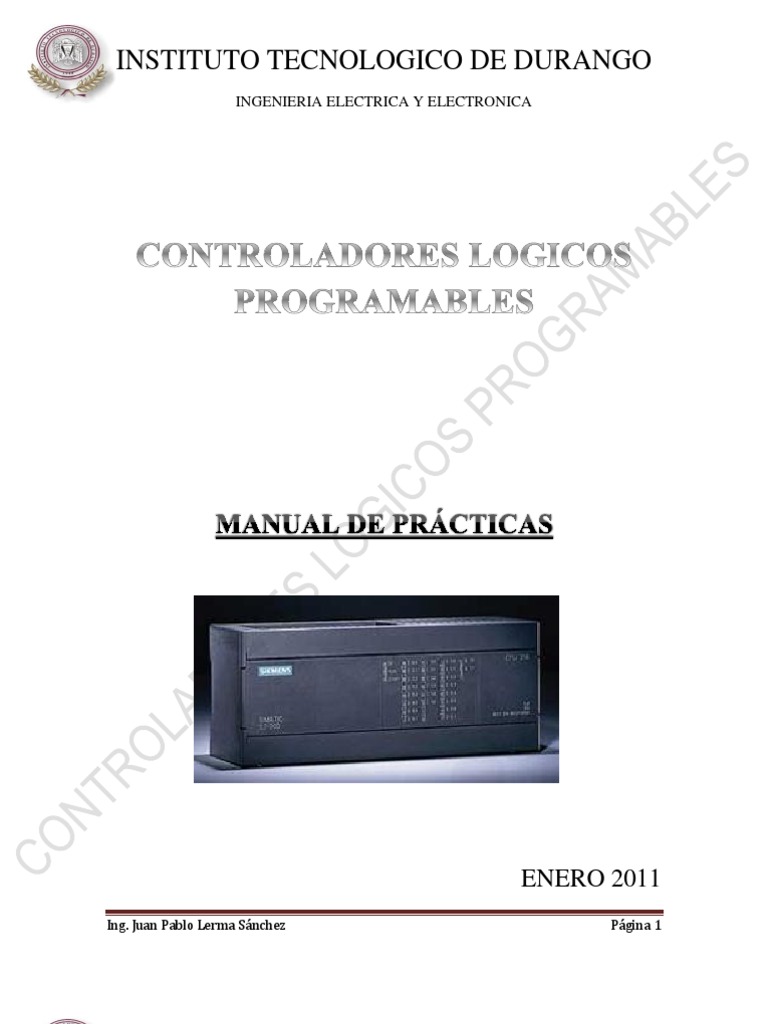 Manual de Practicas PLC | PDF | Controlador lógico programable | Programa de computadora