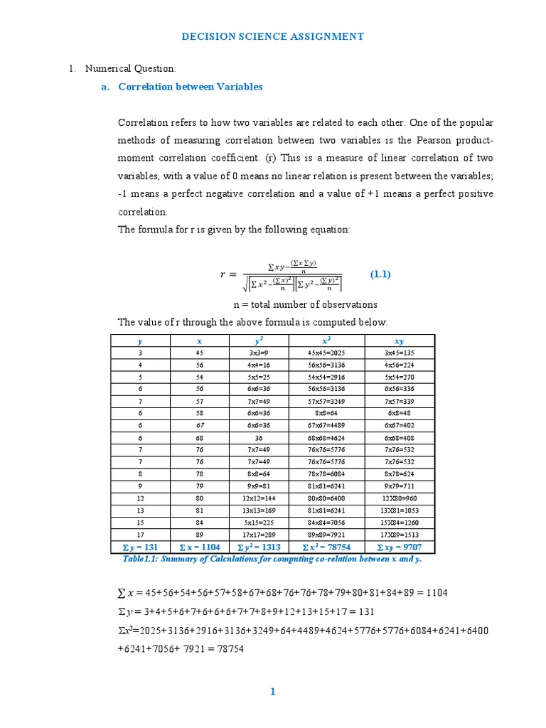Decision Science Assignment | PDF | Regression Analysis | Errors And Residuals