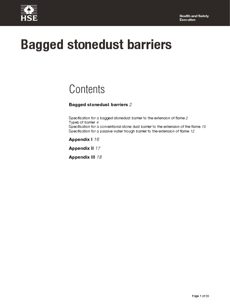 Specifications for Stone Dust Barriers | PDF