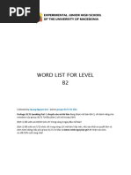 B2 Vocabulary List | PDF