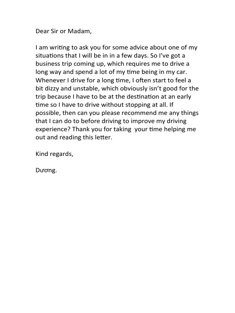 Dear Sir or Madam | PDF