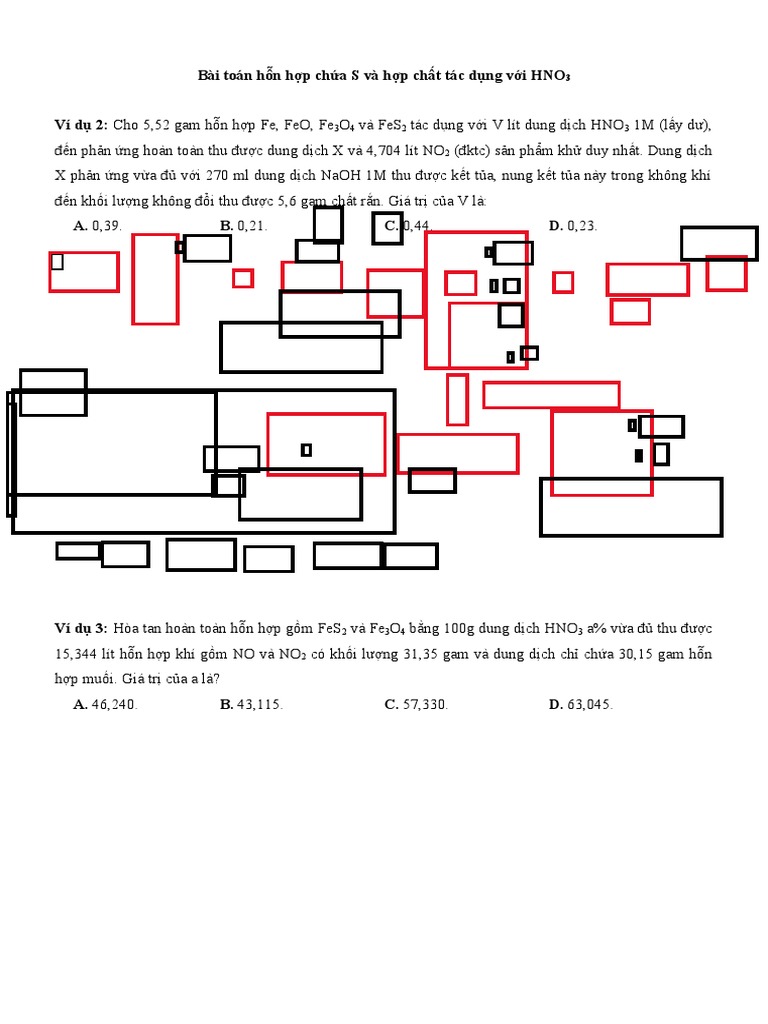 3.1 Bài toán hỗn hợp chứa S và hợp chất tác dụng với HNO3 | PDF