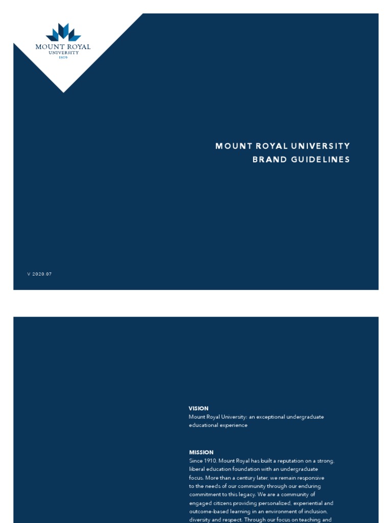 MRU Brand Guideline - 2020 07 | PDF | Arial | Brand
