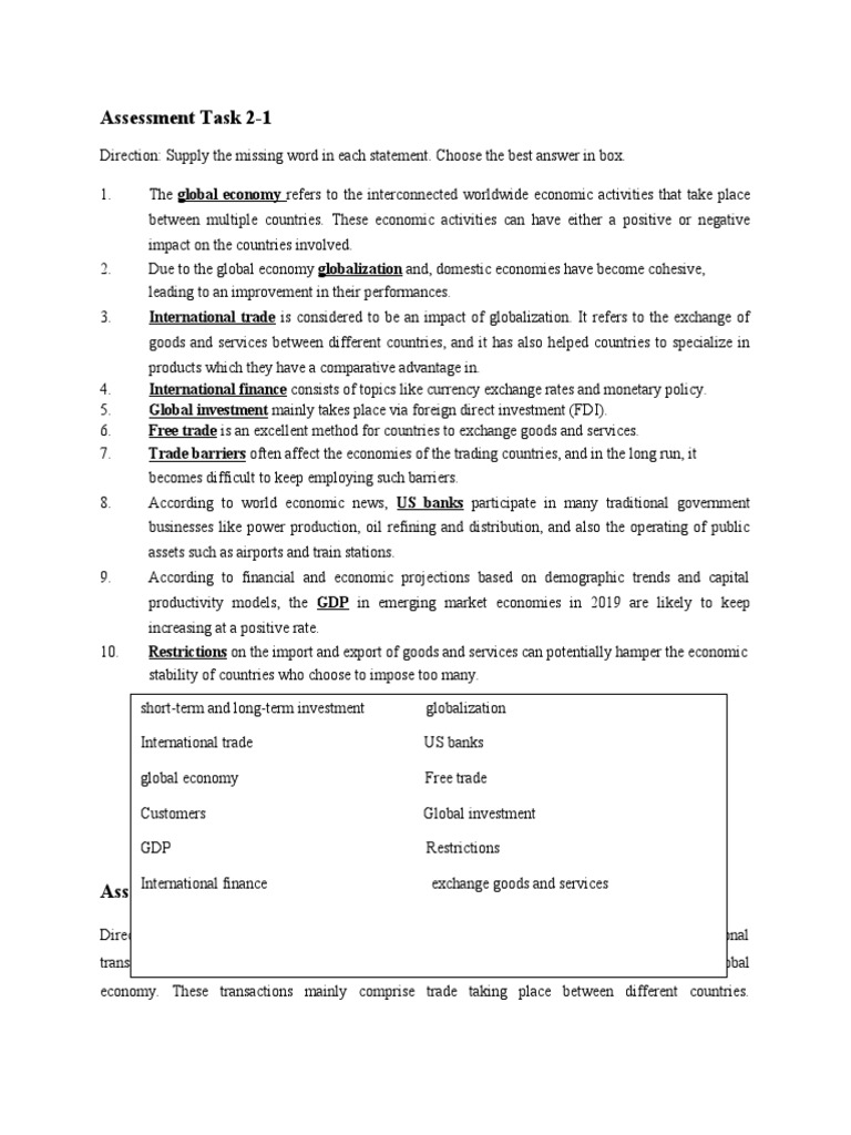 Module 2 | PDF | Globalization | Economies