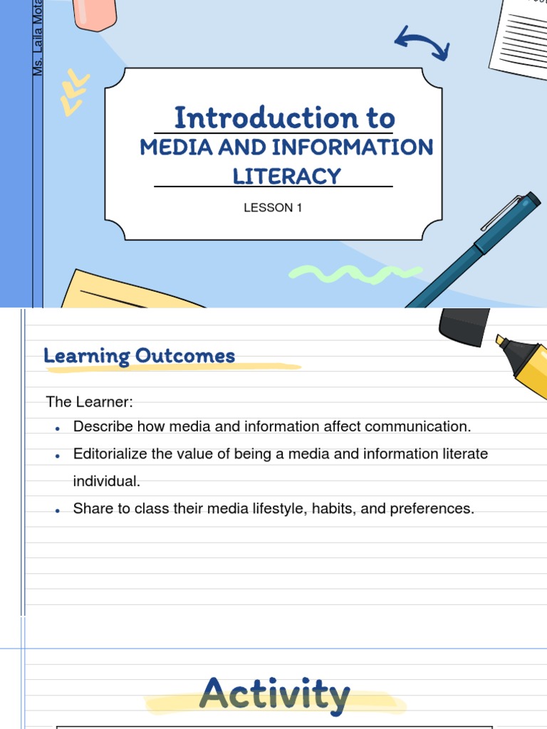LESSON 1 Introduction To MIL | PDF