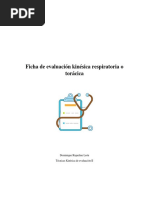 Ficha de Evaluación Kinésica Respiratoria | PDF | Tos | Asma