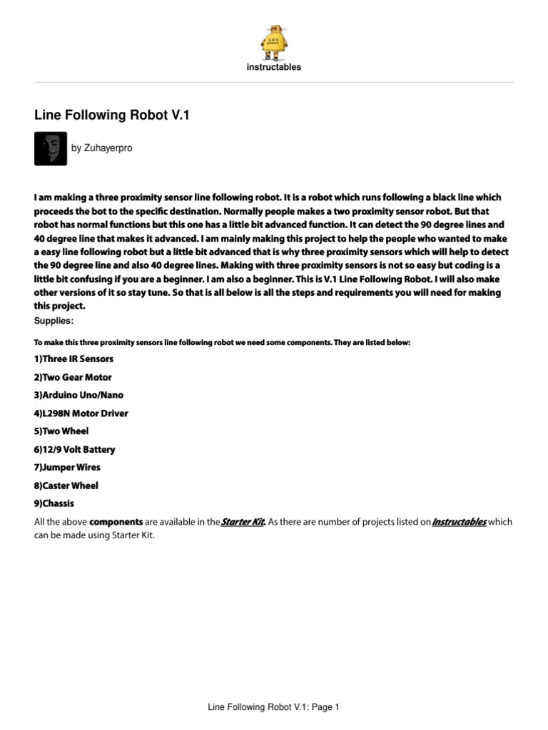 Three Sensor Line Following Robot: An Instructional Guide to Building ...