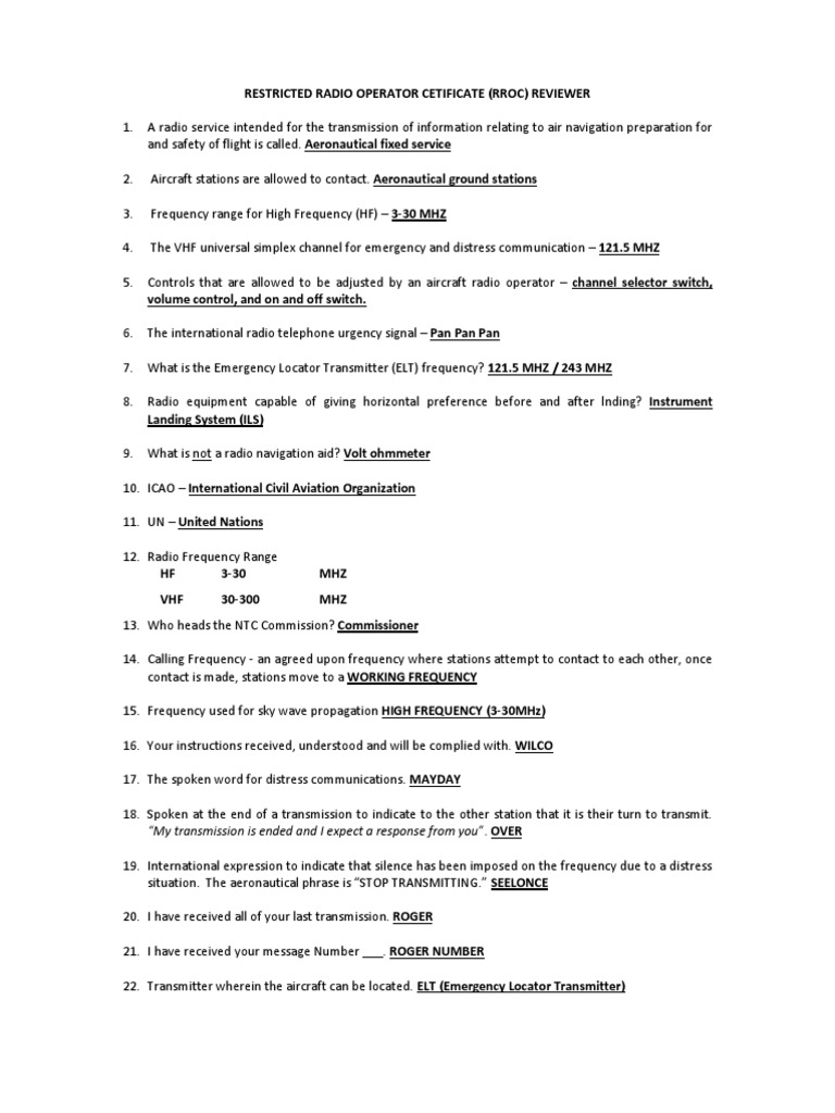 NTC Reviewer 2015 | PDF | Radio | High Frequency