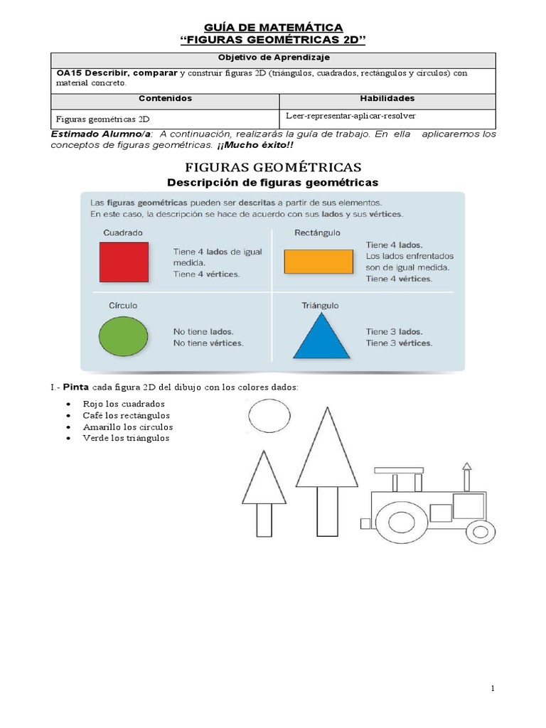 Actividades de Figuras Geométricas 2D | PDF | Geometría | Triángulo