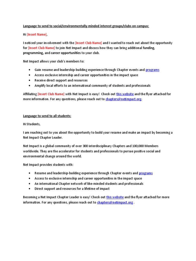 Student Recruitment Letter | PDF | Career & Growth