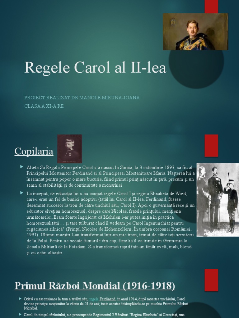 Regele Carol Al II-lea | PDF