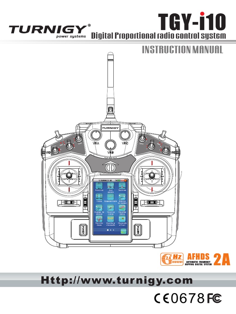 Turnigy TGY-i10 RC System Manual | PDF | Radio | Telemetry