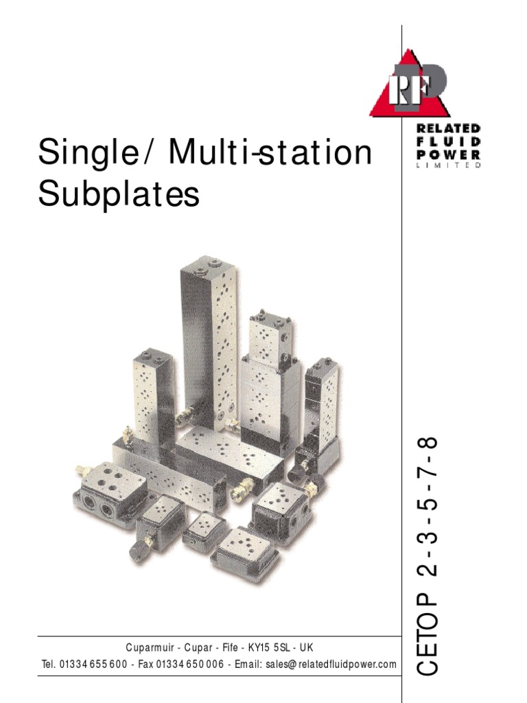 Single / Multi-Station Subplates: Cuparmuir - Cupar - Fife - KY15 5SL ...