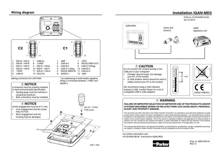 Installation IQAN-MD3: Wiring Diagram | Download Free PDF | Electrical Connector | Usb