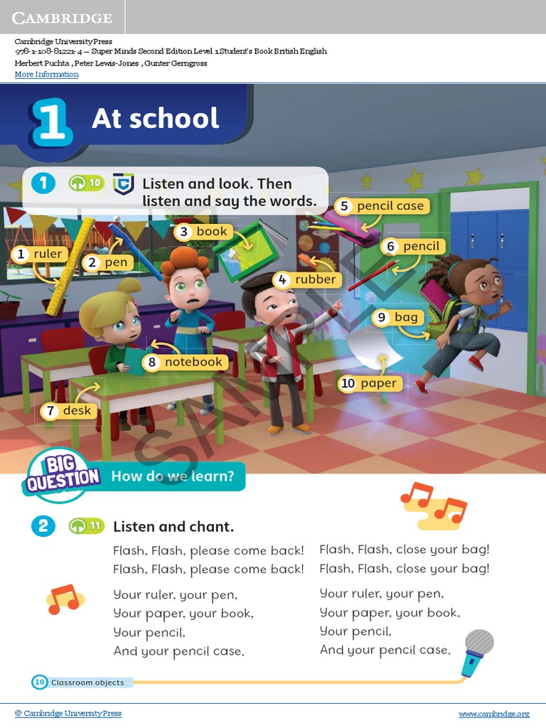 SuperMinds1 StudentBook Unit1 | PDF