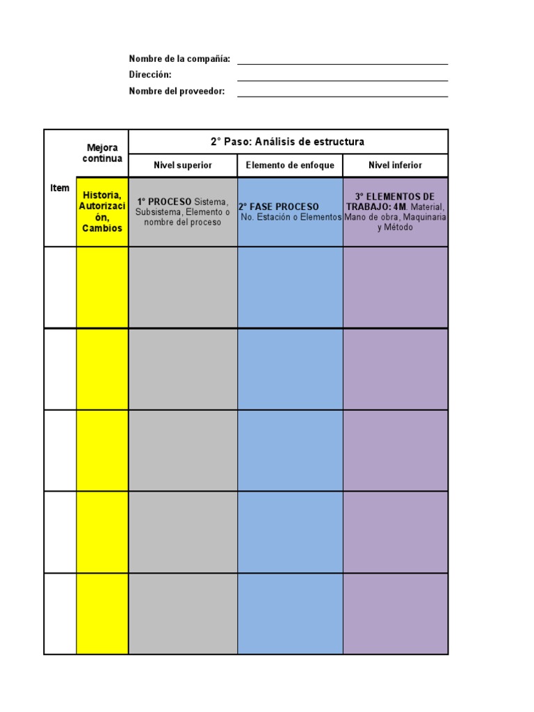 Formato AMEF de Proceso | PDF | Usuario (informática) | Informática