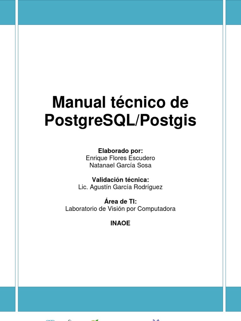 Manual Tecnico de Postgres Postgis en Ubuntu Todo Sobre GIS | PDF ...