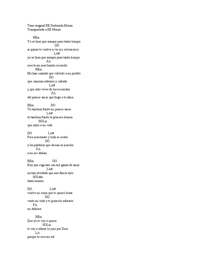 Letra y Acordes Volver Los Inquietos Del Vallenato | PDF