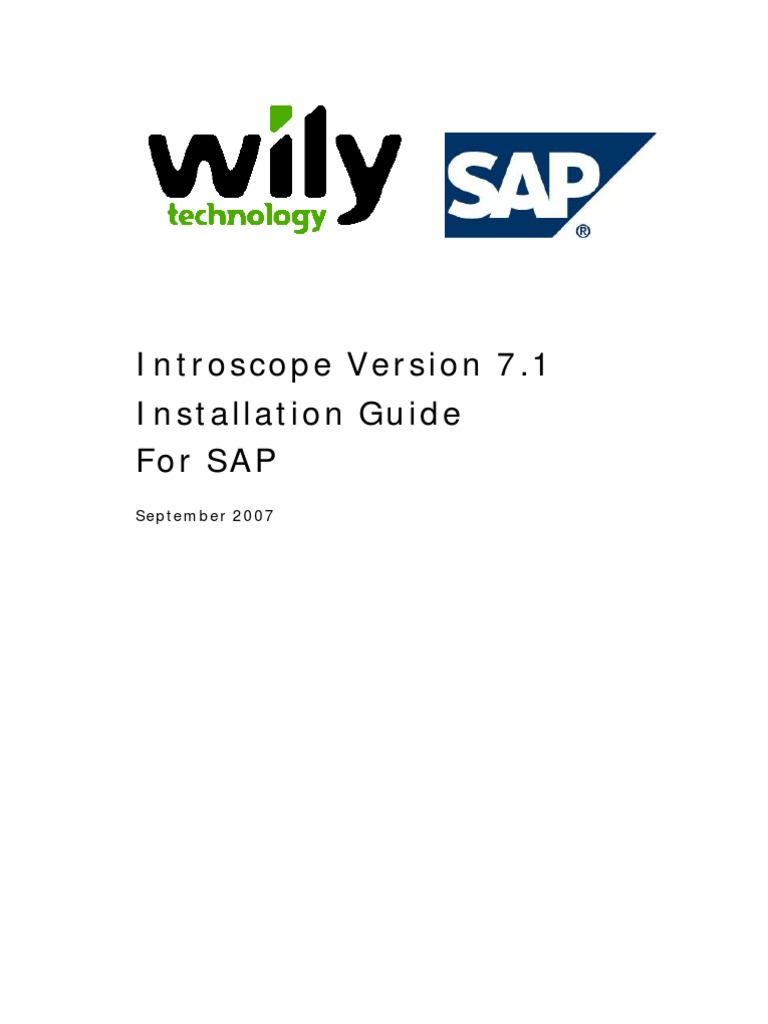 Wily Intro Scope 7.1 - Installation Guide | PDF | Java (Programming Language) | Command Line ...