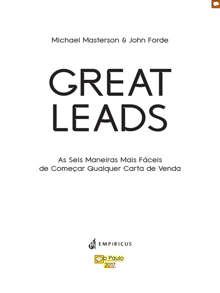 Great Leads Ebook | PDF